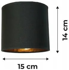 BERGE Závěsné svítidlo LOFT - 5x E27 - GOLDEN stínidlo