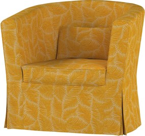 Potah na křeslo IKEA Ektorp Tullsta barva žlutá látka pletený vzor, vzorované