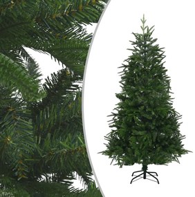 vidaXL Umělý vánoční stromek LED a sada koulí zelený 180 cm PVC a PE