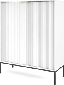 PSK Komoda NEMO K104, Bílá 104 cm Dekor nohou: Černé