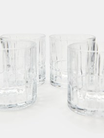 Sinsay - Sklenice s reliéfním vzorem 4 pack - clear