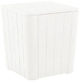 Tempo Kondela, s.r.o. Zahradní úložný box / příruční stolek, bílá, IBLIS
