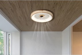 Globo 03650 - LED Stropní svítidlo s ventilátorem GATIAN LED/30W/230V hnědá + DO