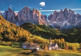 TREFL Puzzle Údolí Val di Funes, Dolomity / 1500 dílků / 85 x 58 cm /