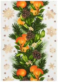 Bellatex Kuchyňská utěrka 1 ks 50x70 cm Pomeranč Zelená,Oranžová,Zlatá