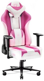 Látková herní židle X-Player 2.0.Normal size: Marshmallow Pink/ růžová Diablochairs