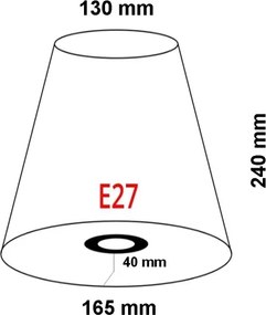 FARO 2P0311 - Stínidlo REM E27 pr. 165 mm béžová