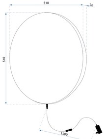 Toolight Toolight, LED nástěnné svítidlo APP1408-W, přírodní hnědá, OSW-08639