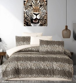 Povlečení bavlněné Leopard 200x140cm+90x70cm TiaHome