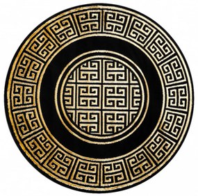 Kusový koberec Alice černý 2 kruh 120cm
