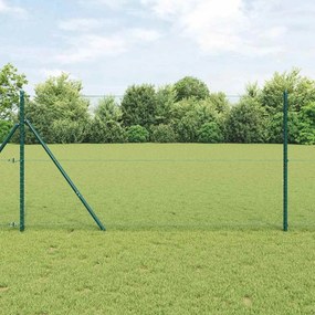 Hexagonální kotvení plotu 10 x 1,4 m Ocel potažená PVC Zelená 3352644