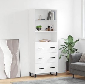 vidaXL Skříň highboard 69,5 x 34 x 180 cm kompozitní dřevo [3189406] Barva: Bílá