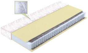 Matrace taštičková AKORD PUR 100*200*18cm - potah Organic 100 x 200 cm, český výrobce Tibex