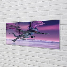 akrylový obraz Dragon pestré oblohy 120x60 cm