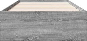 Rám postele šedý sonoma 100 x 200 cm kompozitní dřevo 3295672