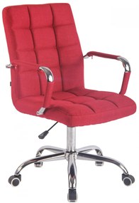 Kancelářská židle Deli ~ látka - Červená