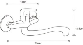 Mexen ERIS - Dřezová baterie, chromová, 671200-00