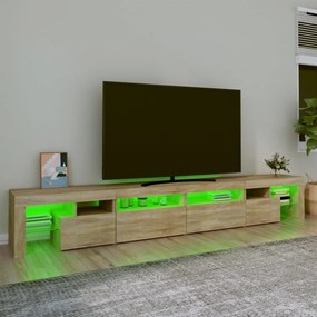 TV skříňka s LED osvětlením dub sonoma 260x36,5x40 cm 3152820