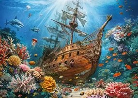 CHERRY PAZZI Puzzle Potopený poklad / 1000 dílků / 70 × 50 cm