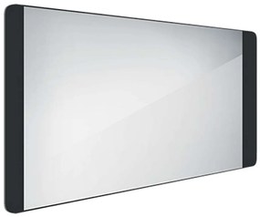 Nimco Zrcadla - Zrcadlo s LED osvětlením, 120x65 cm, hliník/černá ZPC 42006-90