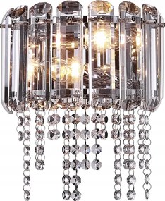 Nástěnná křišťálová lampa s krystaly glamour chrom Maytoni