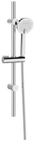 Invena Gabro, sprchový sloup 70cm s ruční sprchovou hlavicí, ruční hlavice 2-funkce, chromová, INV-AU-3P-Z01-V
