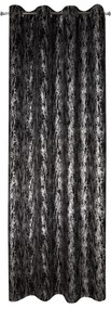 ZATEMŇOVACÍ ZÁVĚS NA KROUŽCÍCH ELISE 140X250 CM ČERNÁ