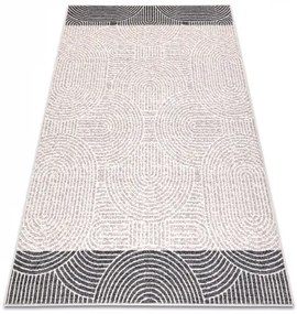 Kusový koberec vlněný ANGEL 7901 / 52022 Geometrický béžový šedý Rozměr: 120x170 cm