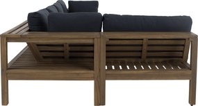 Zahradní set, akáciové dřevo, hnědá/tmavě šedá, PARAG