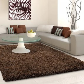 Vopi | Kusový koberec Life Shaggy 1500 brown - 80 x 250 cm