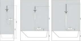 Hansgrohe Unica / Sprchová tyč / 90 cm / se sprchovou hadicí 1,6 m / c