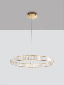 Křišťálový lustr Aurelia 47W 80 zlaté