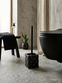 Sinsay - Toaletní kartáč s prošíváním a kamínky - černá
