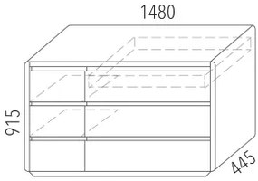 Postel Florencia, čelo oblé čalouněné 180 Domestav F123 Materiál: Buk cink, Povrchová úprava: Moření