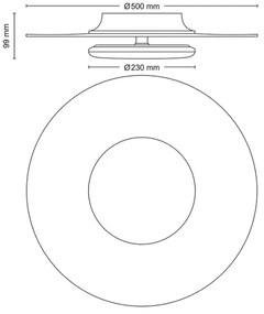 Philips- LED Stmívatelné stropní svítidlo GARNET SCENE SWITCH LED/40W/230V 2700K