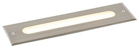 Moderní zemní bodové svítidlo ocelové 30 cm včetně LED IP65 - Eline