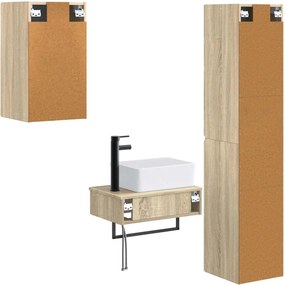 Sada koupelnového nábytku 3 ks Dub sonoma 33 x 34,5 x 160 cm 3406055