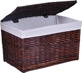 Proutěný koš - hnědý 65 L