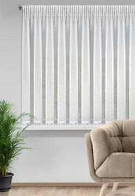 ZÁCLONA NA PÁSCE LILI 400X145 CM BÍLÁ