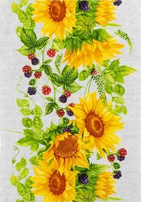 Bellatex Kuchyňská utěrka 1 ks Žlutá,Zelená,Šedá 50x70 cm