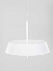 Bílé hliníkové LED stmívatelné závěsné svítidlo ø 45 cm Velio – Nova Luce