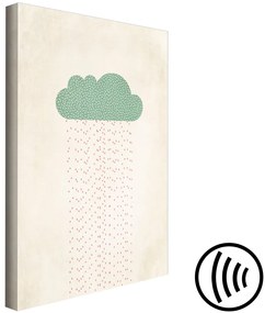 Obraz Cukrová sprcha (1-dílný) svislý - pastelový dešťový mrak