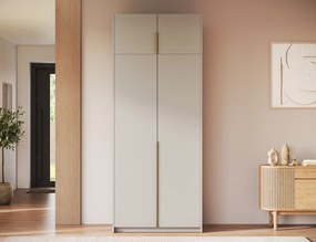 ADRK Furniture Bregma II s nástavcem Skříň s otočnými dveřmi ADRK-W-BREG-100-KG