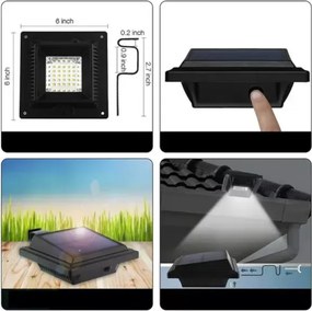 HÖFFTECH - LED Solární nástěnné svítidlo se senzorem LED/3,7V 2000 mAh IP65