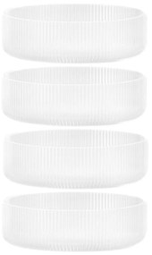 FERM LIVING Misky Ripple, Frosted, sada 4 kusů