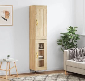 vidaXL Skříň highboard 34,5 x 34 x 180 cm kompozitní dřevo [3200371] Barva: dub sonoma