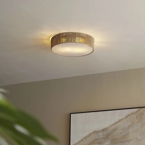 Japandi stropní svítidlo přírodní s stínidlem 38cm 2-světla - Luz