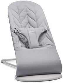 Dětské lehátko babybjörn bliss light grey petal woven, světle šedá konstrukce