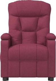 Elektrické polohovací křeslo vínové textil 3098818