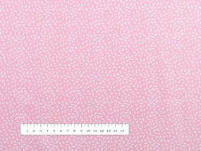 Biante Bavlněný povlak na polštář s lemem Sandra SA-256 Rýže na růžovém 40 x 40 cm